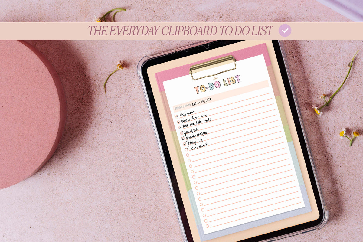 The Everyday Clipboard To Do List – Create Heart Work