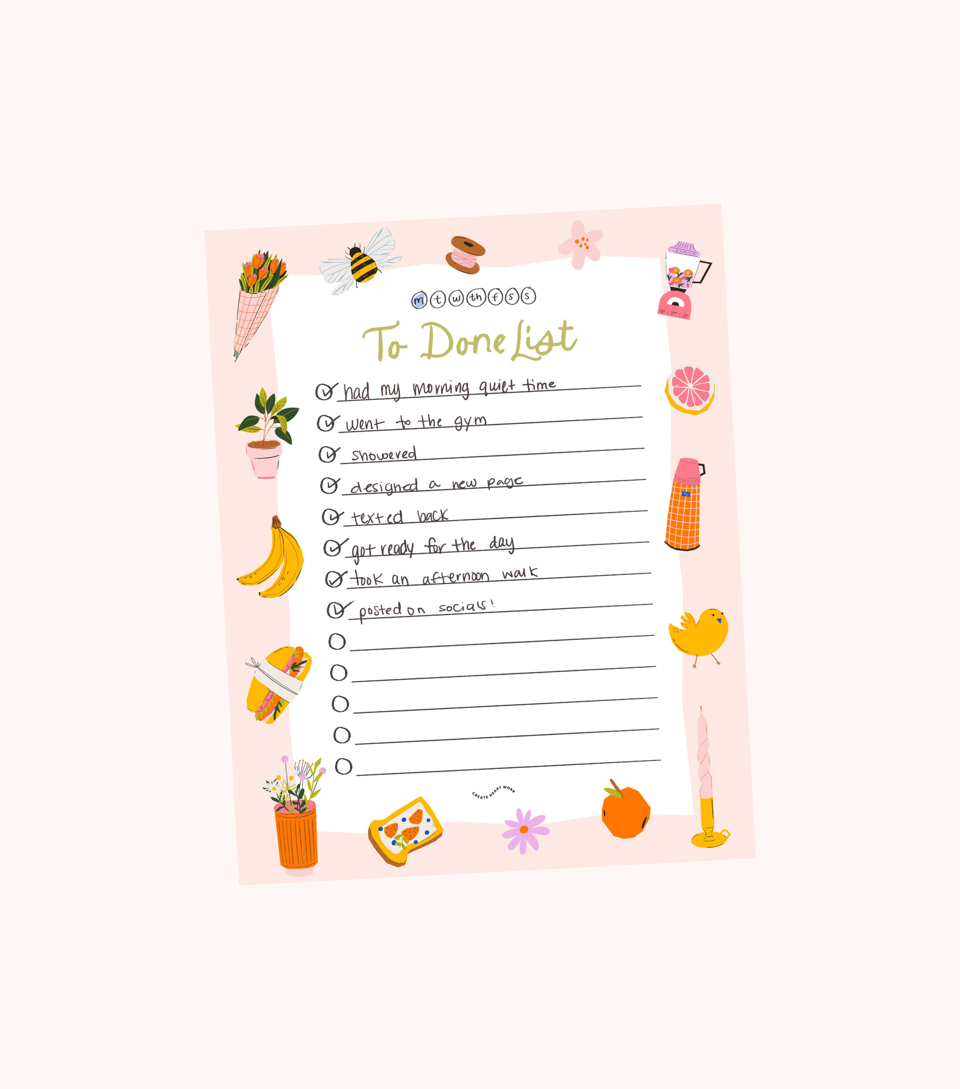 The To Do + To Done List – Create Heart Work