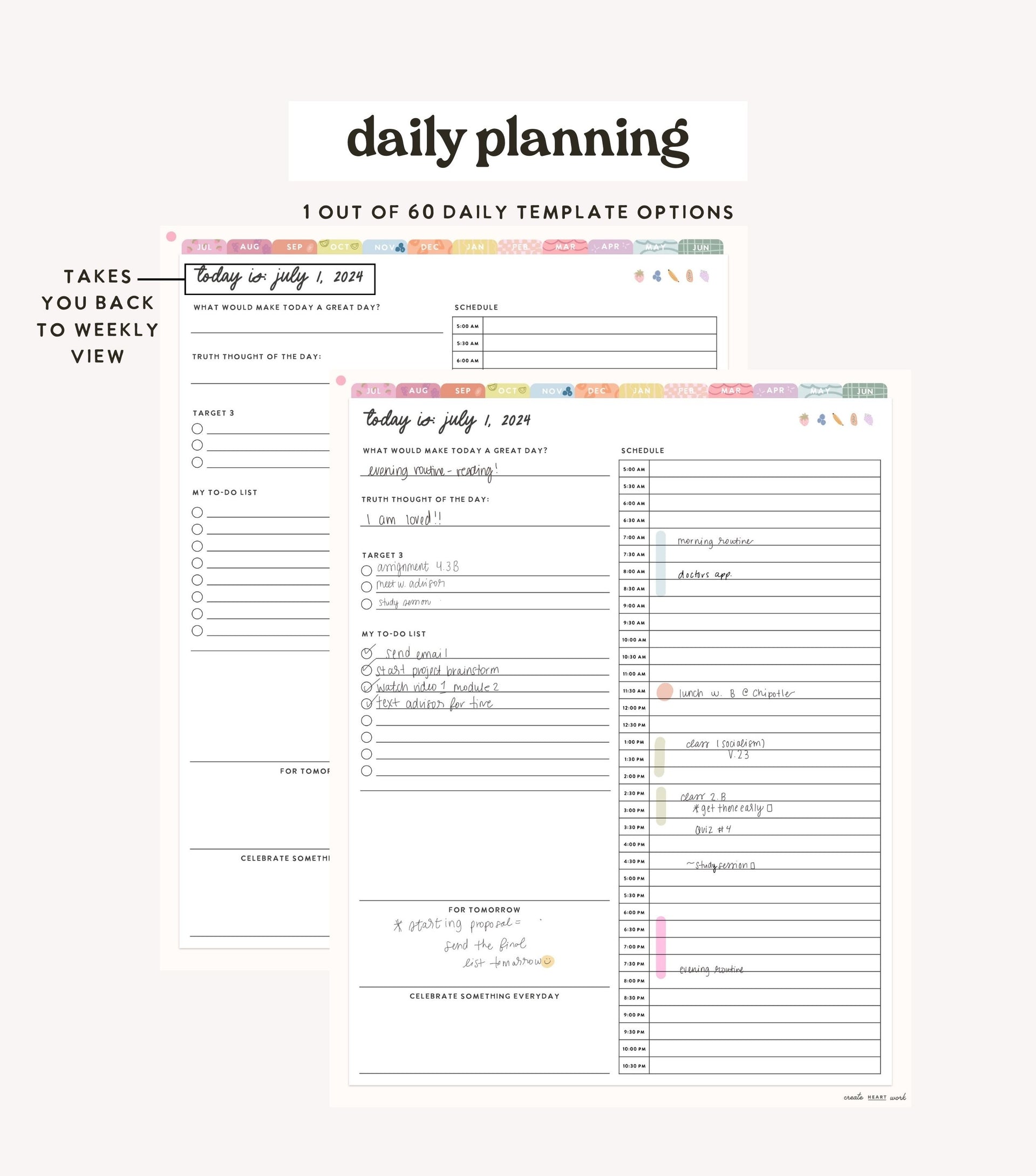 The Student Planner – Create Heart Work