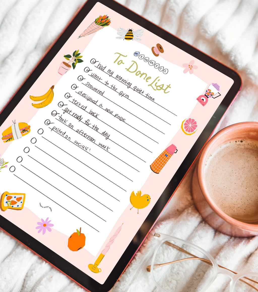 The To Do + To Done List – Create Heart Work