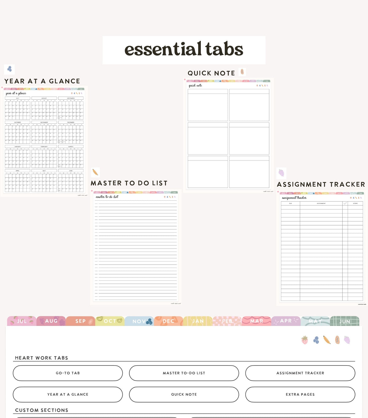 The Student Planner – Create Heart Work