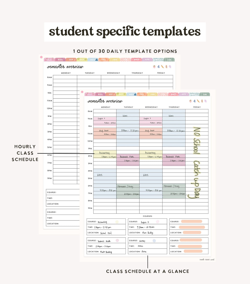The Student Planner – Create Heart Work