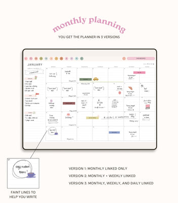 January Start Playful Landscape Planner – Create Heart Work