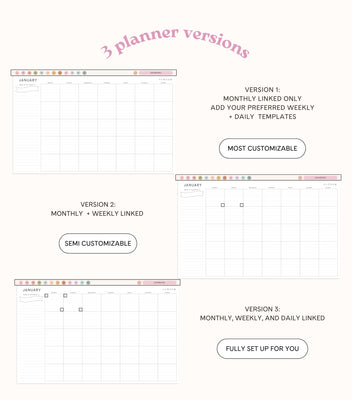 January Start Playful Landscape Planner – Create Heart Work