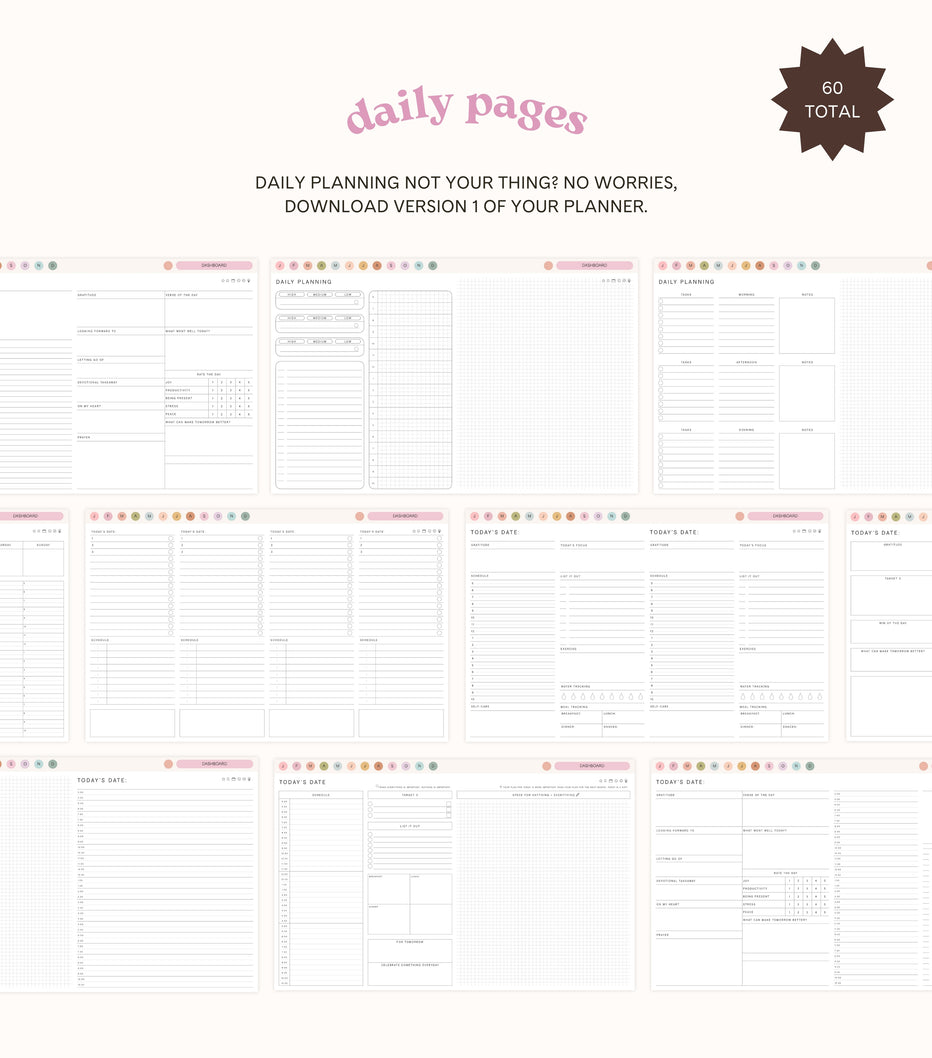 January Start Playful Landscape Planner – Create Heart Work