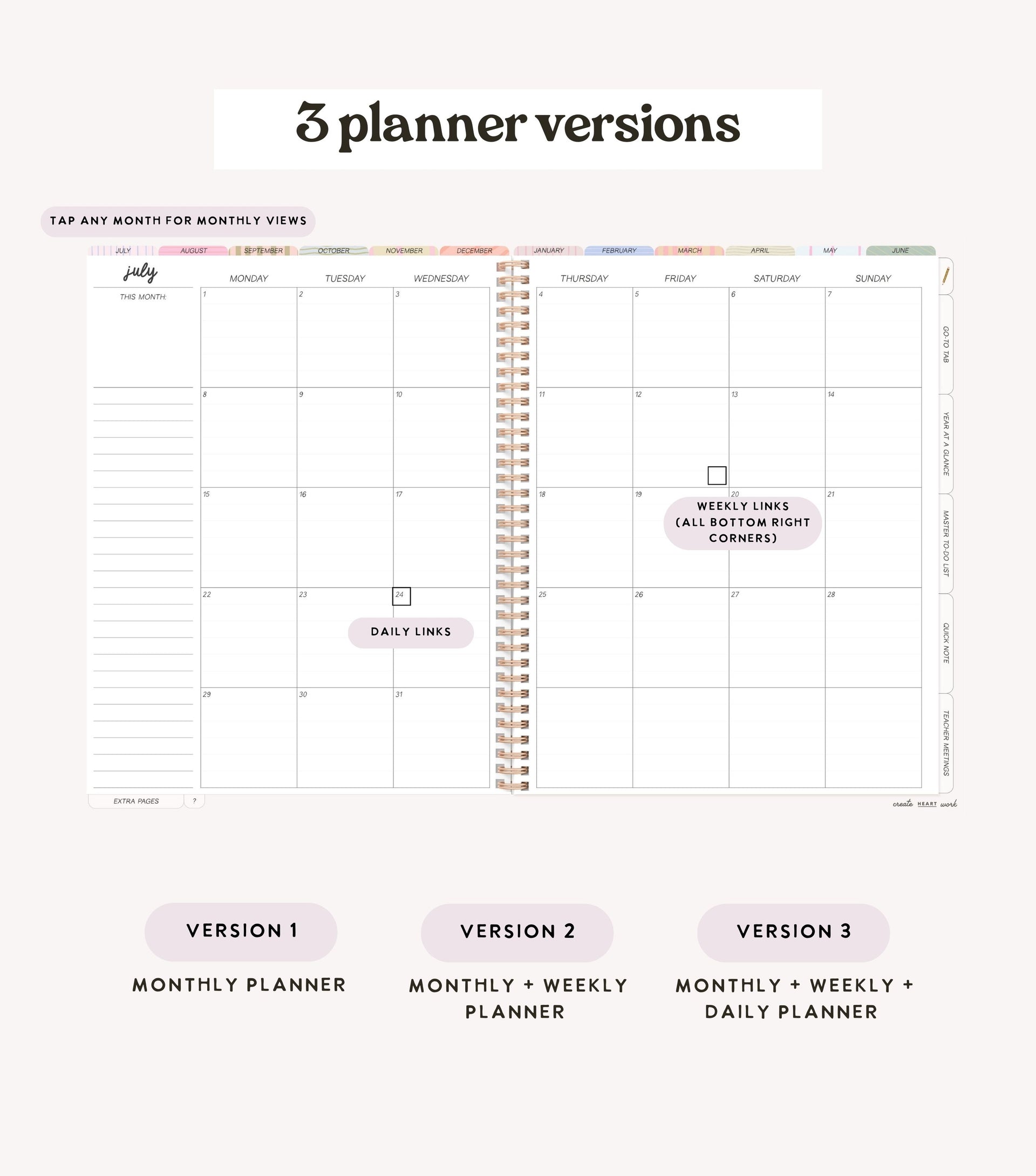 The Teacher Planner – Create Heart Work