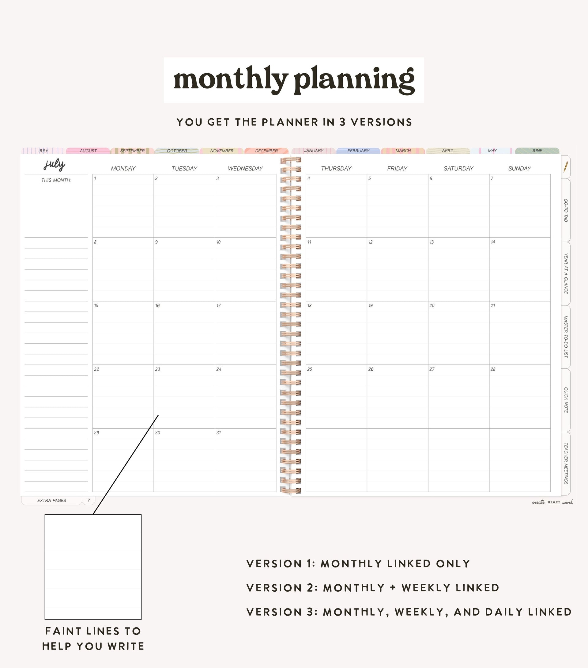 The Teacher Planner – Create Heart Work