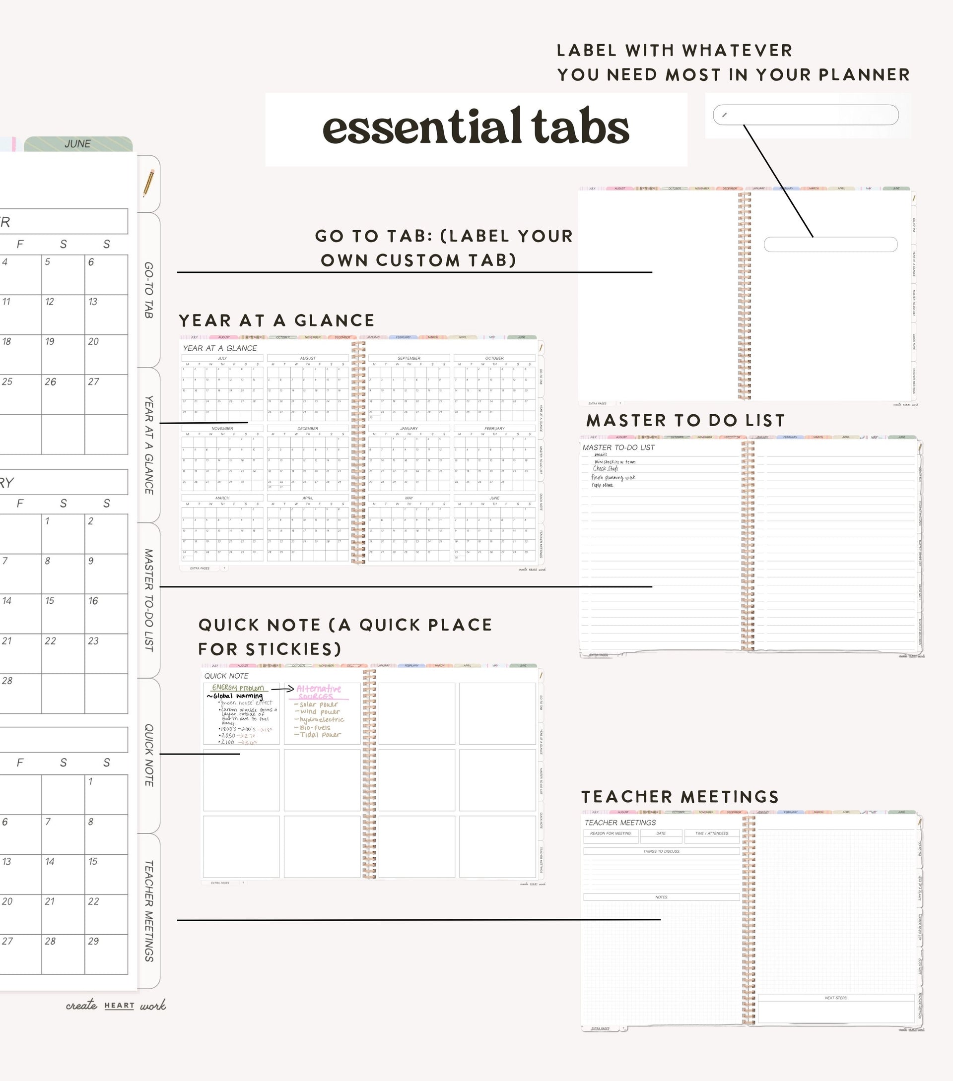 The Teacher Planner – Create Heart Work