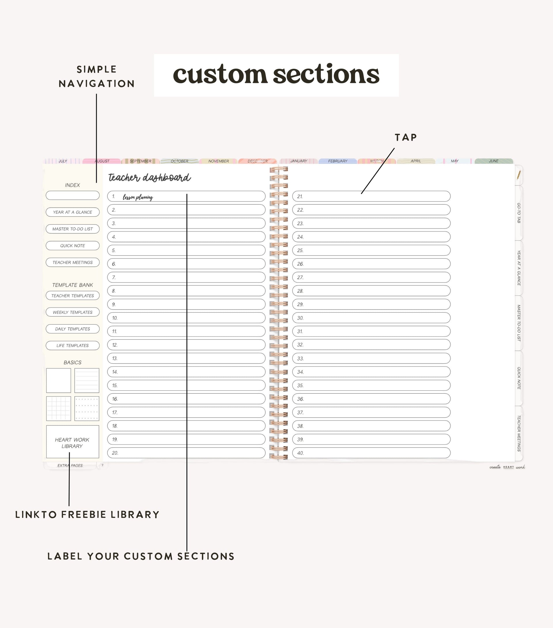 The Teacher Planner – Create Heart Work