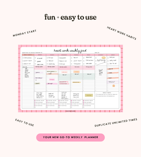 Planners – Create Heart Work
