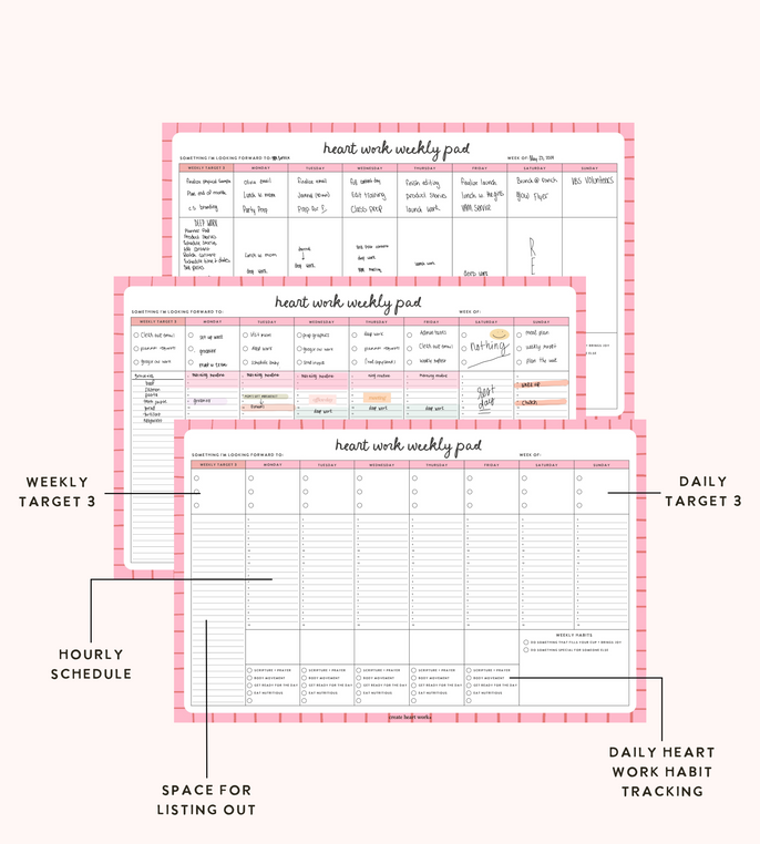 Planners – Create Heart Work
