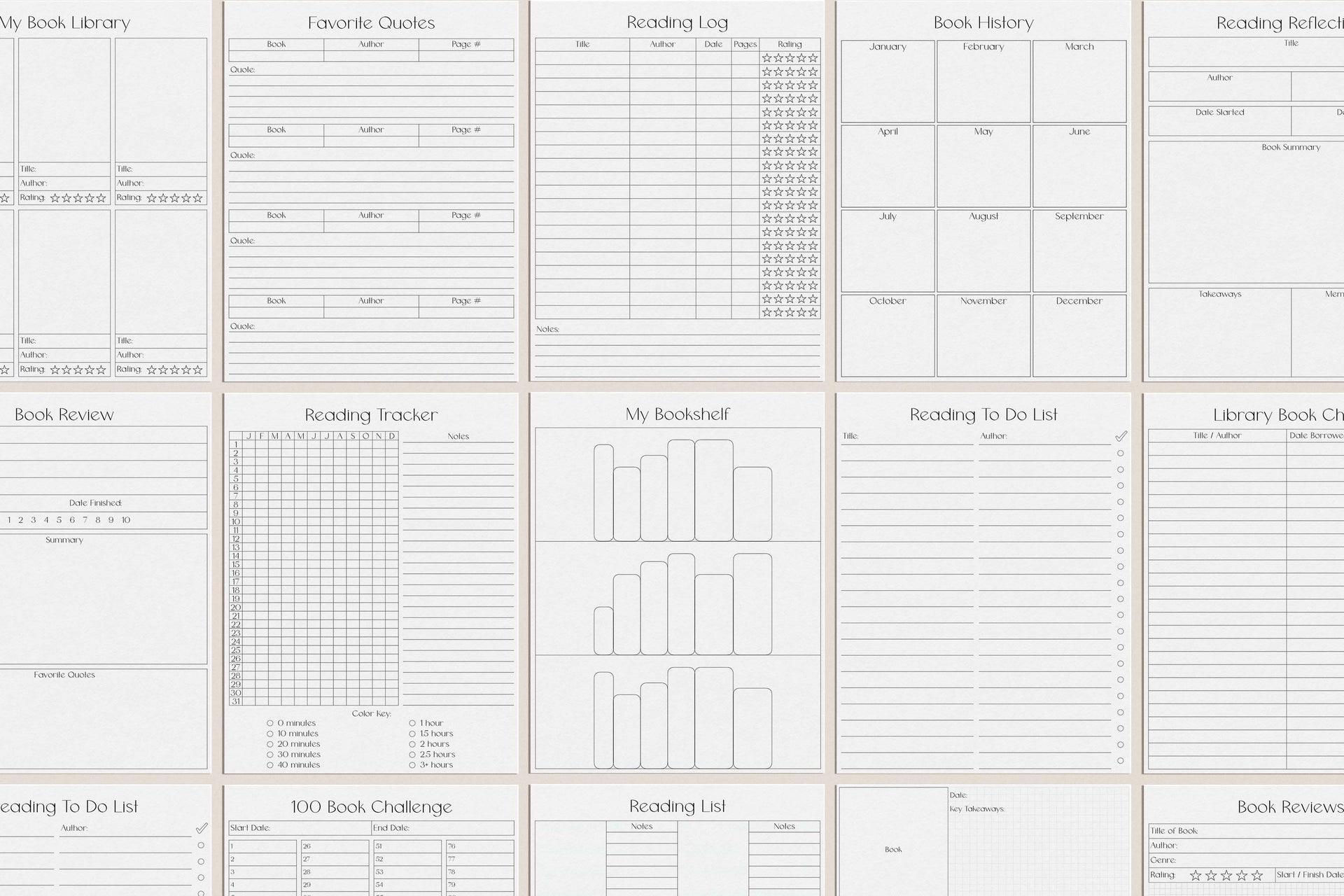 Book/ Reading Inserts – Create Heart Work