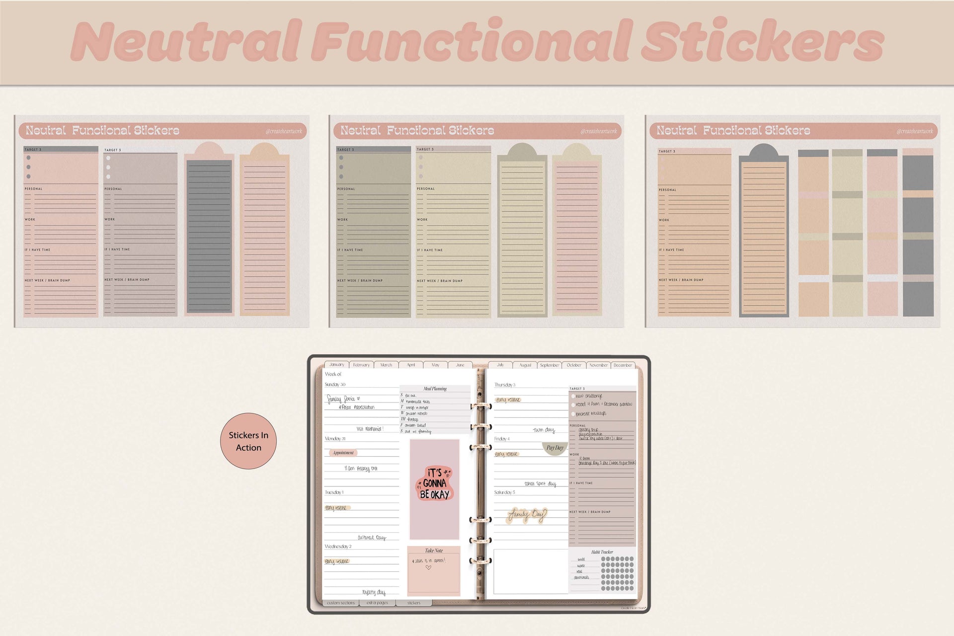 Functional Stickers – Create Heart Work