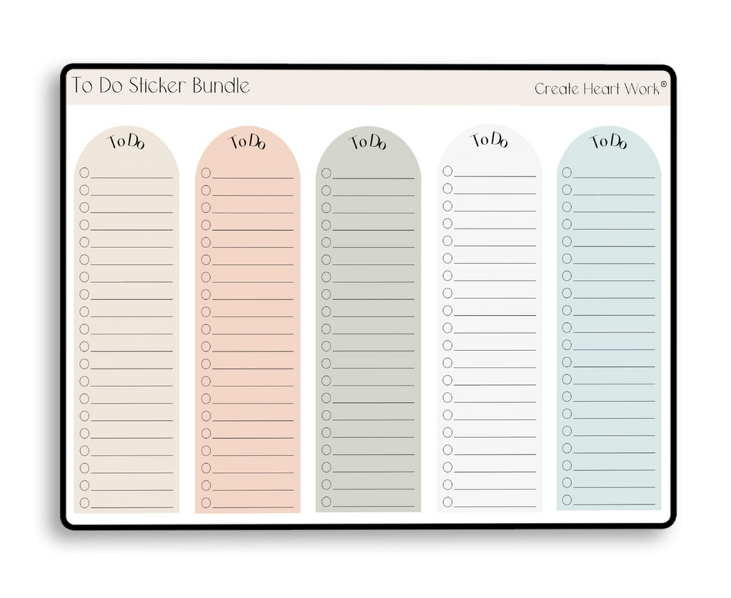 To Do Stickers – Create Heart Work