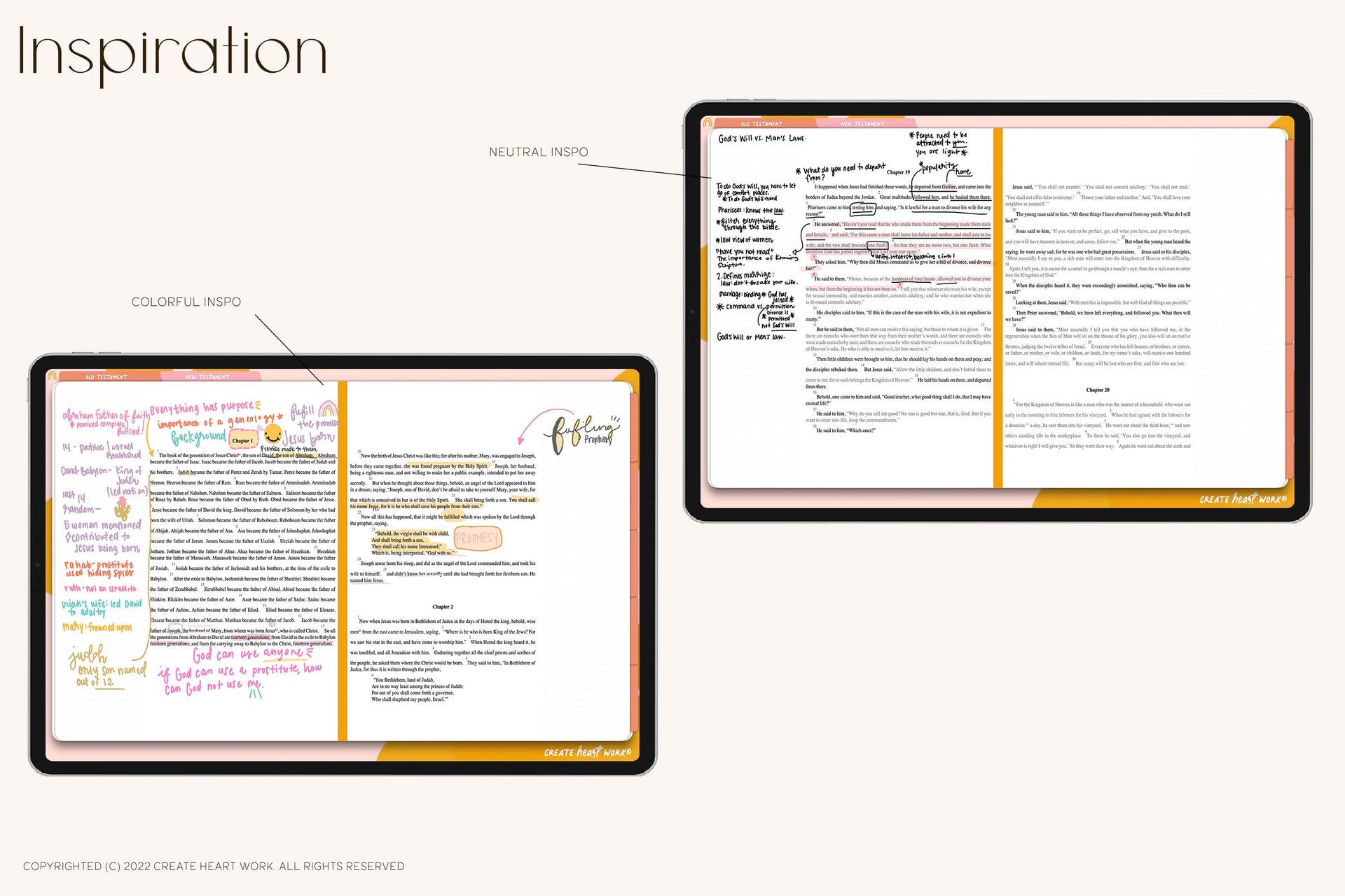 Spring Digital Bible – Create Heart Work