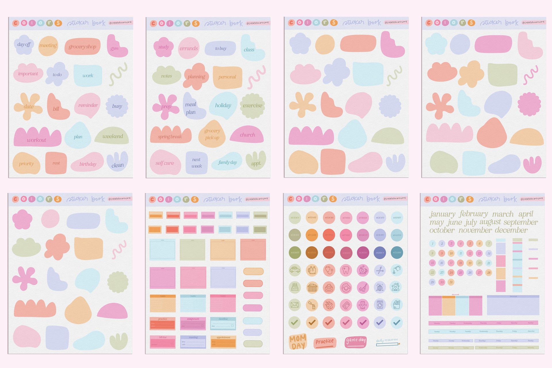 Colors Sticker Book – Create Heart Work